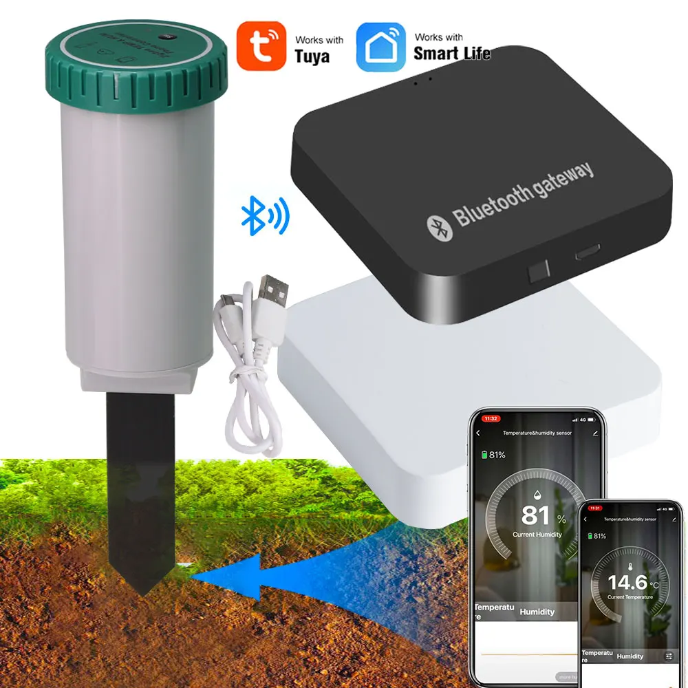 Tuya-zigbee-bluetooth-wi-fi-sensor-de-umidade-temperatura-do-solo ...