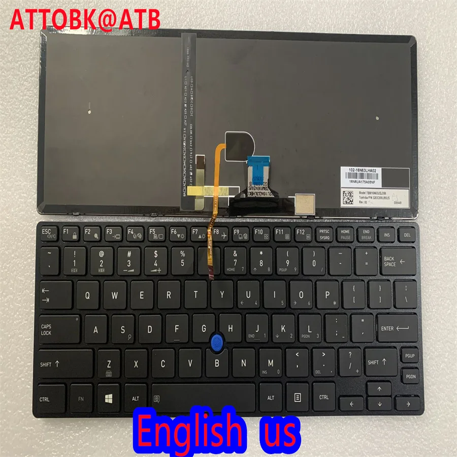 New-US-UK-Laptop-Keyboard-For-Toshiba-Dynabook-Portege-Tecra-X40-X40-D ...