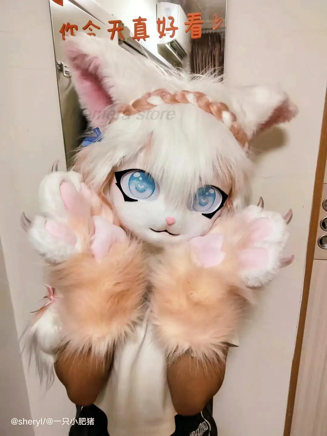 Fursuit-Kigurumi-auriculares-peludos-disfraces-de-Cosplay-Comiket-Furry ...