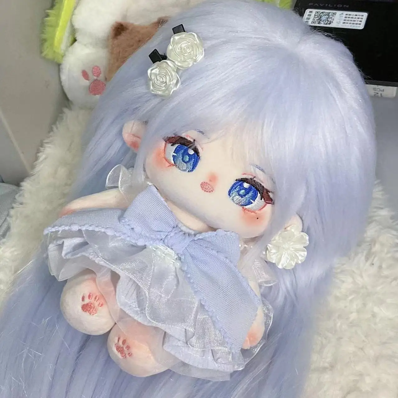 Juego-de-Anime-Genshin-Impact-Kamisato-Ayaka-mu-eco-de-peluche-de-20cm ...