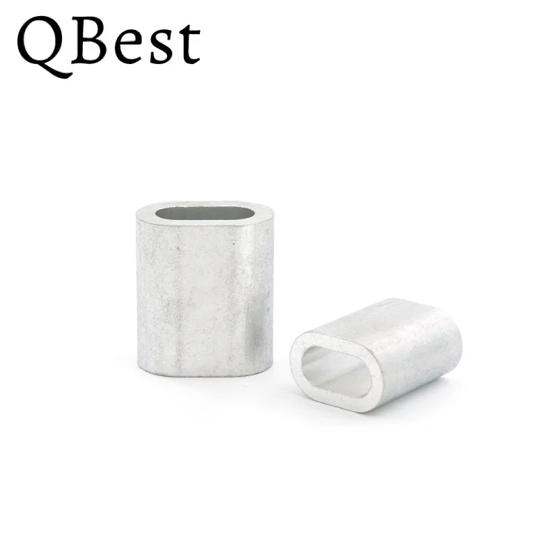 1000pcs M0.8 M1.2 M1.5 M2 Aluminum Single casing wire rope ferrule ...