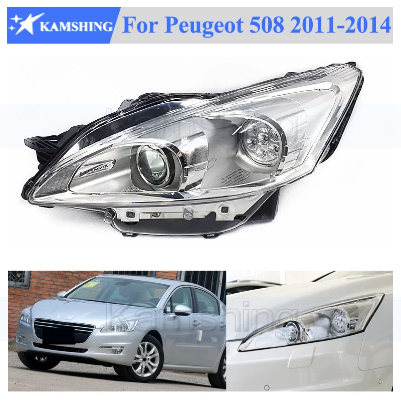 Kamshing For Peugeot 508 2011-2014 Front Bumper Head Light Lamp Head ...