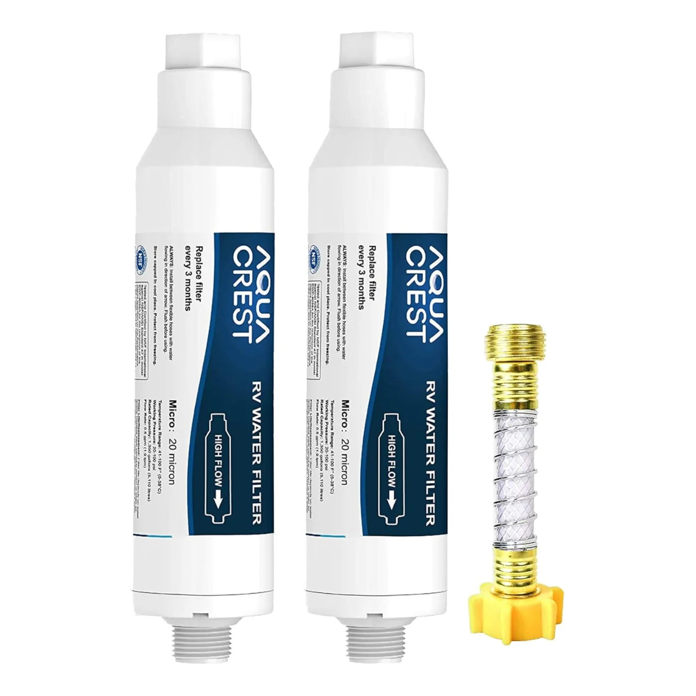 Filtro de agua en línea para manguera de RV AQUA CREST, para jardín y ...