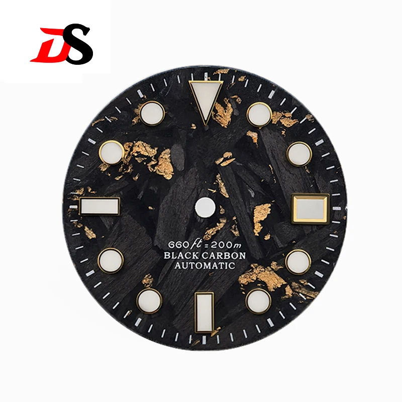 Carbon Fiber SUB Dial 28.5mm Dial Blue Lume YM SKX007 NH35 Movement ...