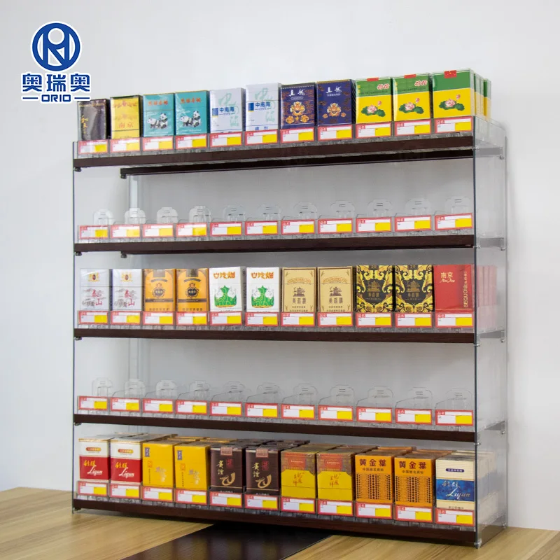5-Packs-Cigarette-Display-Cabinet-with-Pusher-Aluminium-Automatic ...