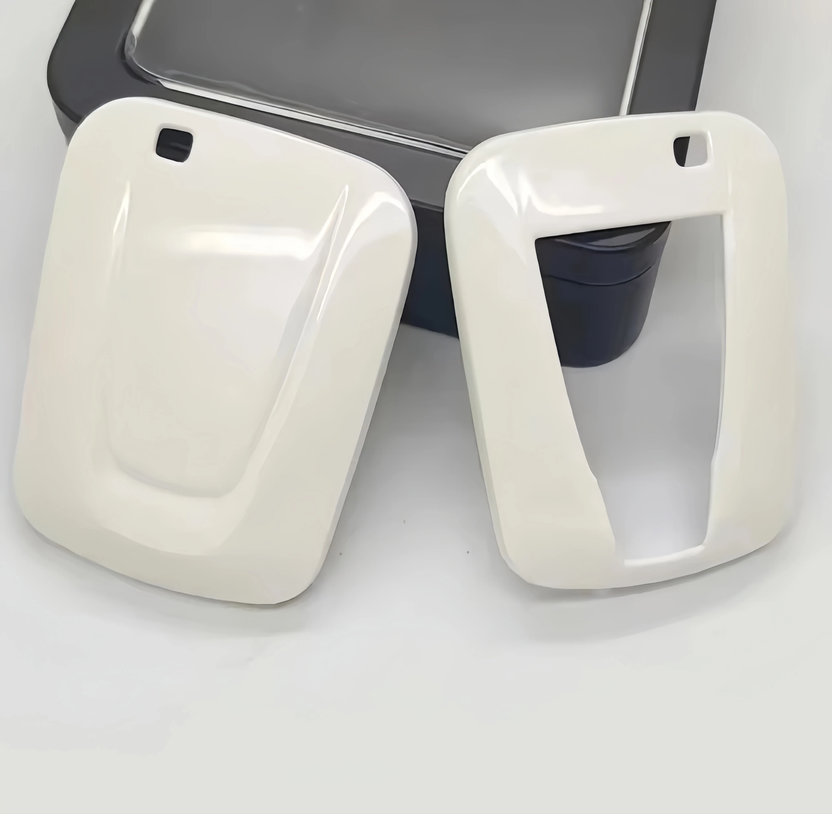 Car Accessories White Gloss Remote Car Key Case Cover For BMW i3 i8 ...