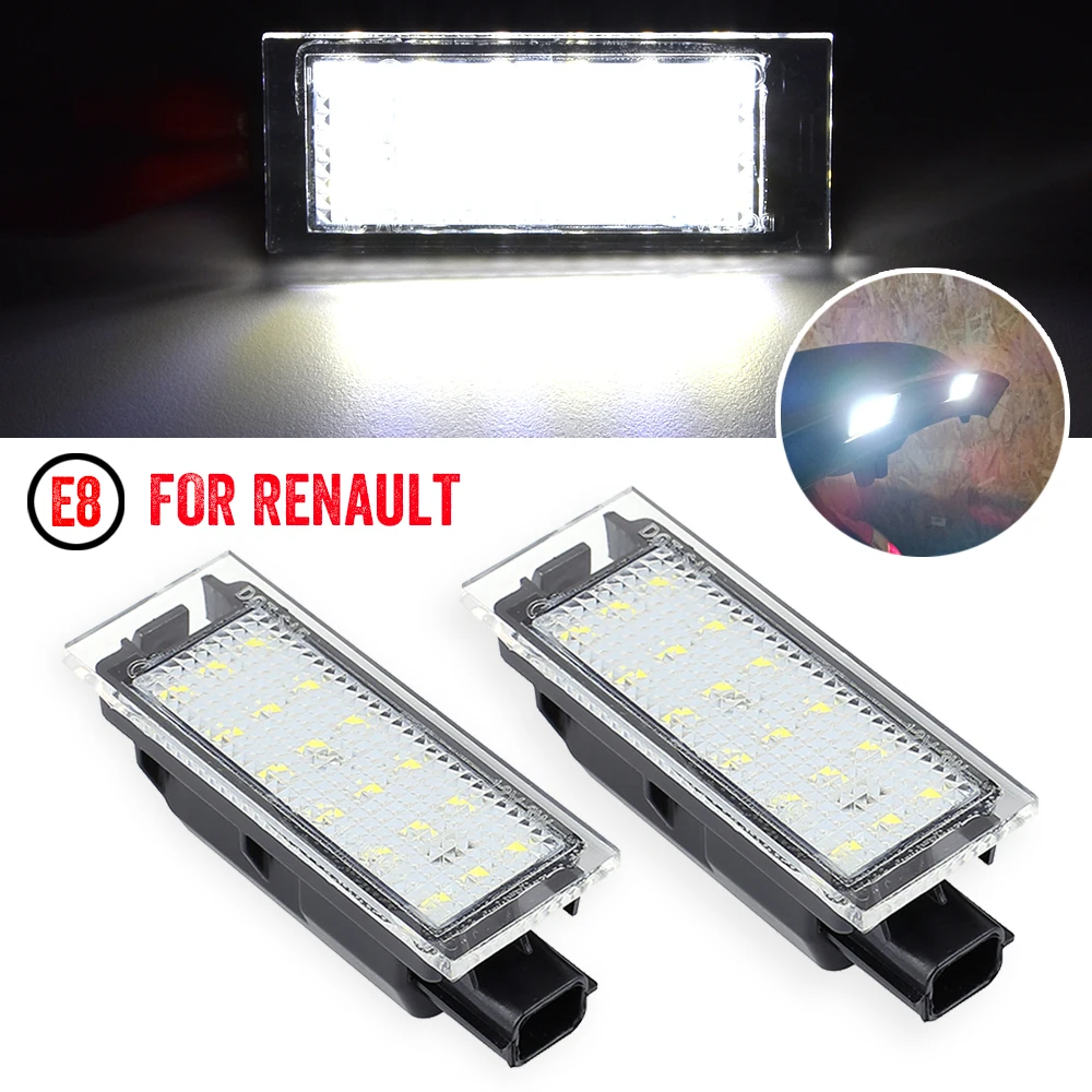 LED-License-Plate-Light-Number-Lamps-For-Renault-Megane-2-Clio-Laguna-2 ...