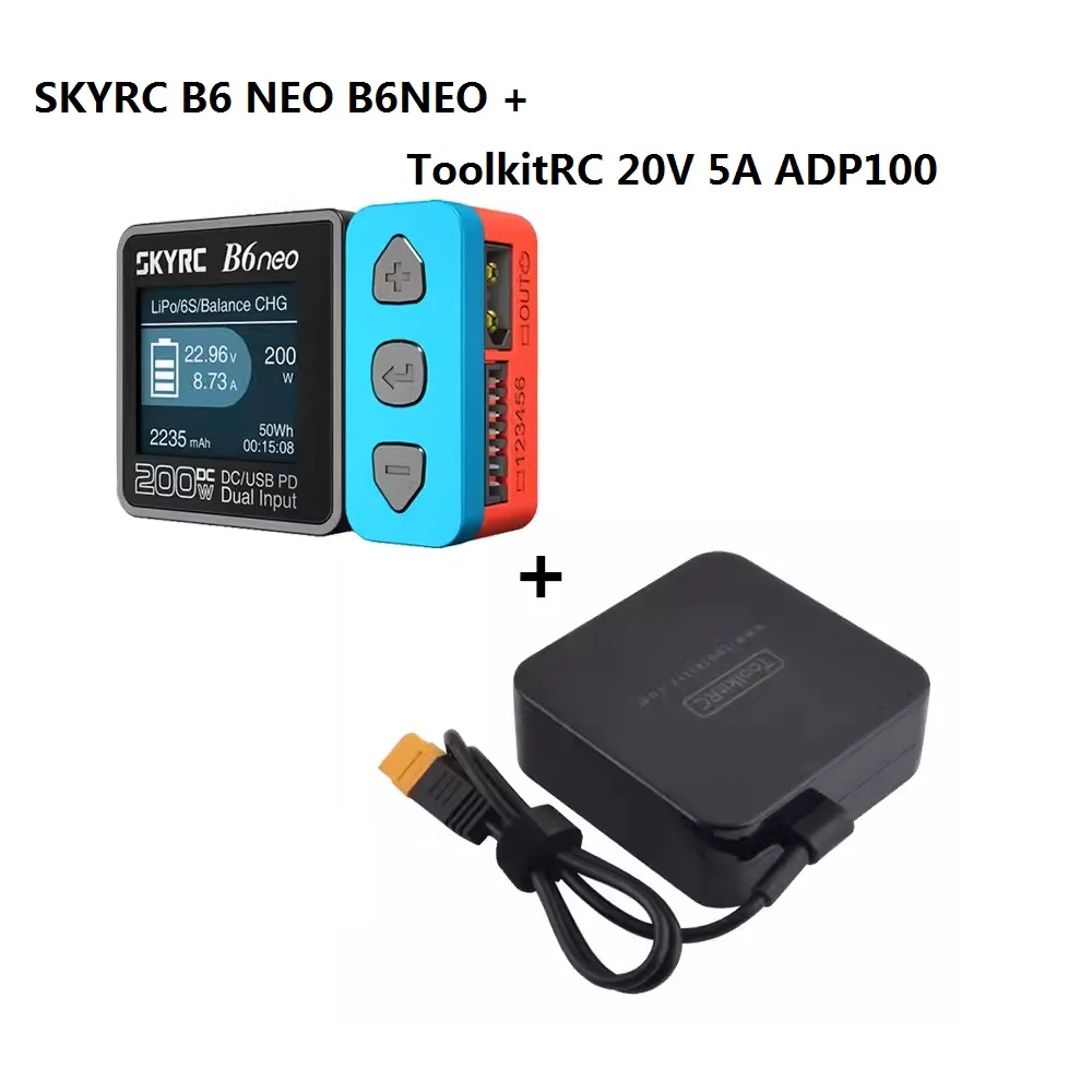 SKYRC-B6-NEO-ToolkitRC-20V-5A-ADP100-Smart-Charger-DC-200W-PD-80W-LiPo ...