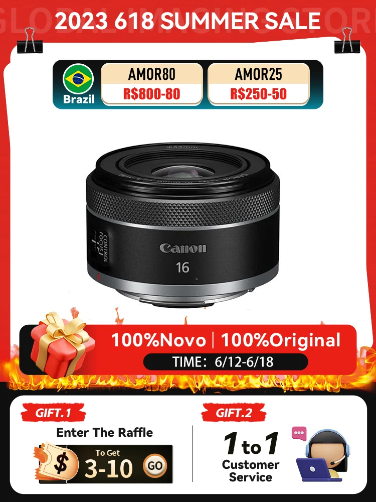 Canon RF 16mm F2.8 STM Macro Full Frame Ultra Wide Mirrorless Camera Lens For EOS RP R R6 R5 ...