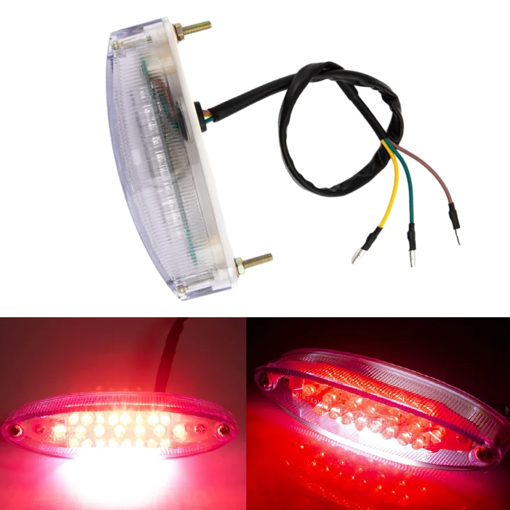 12V LED Motorcycle Brake Stop Tail Light Signal Indicators Motorbike ...