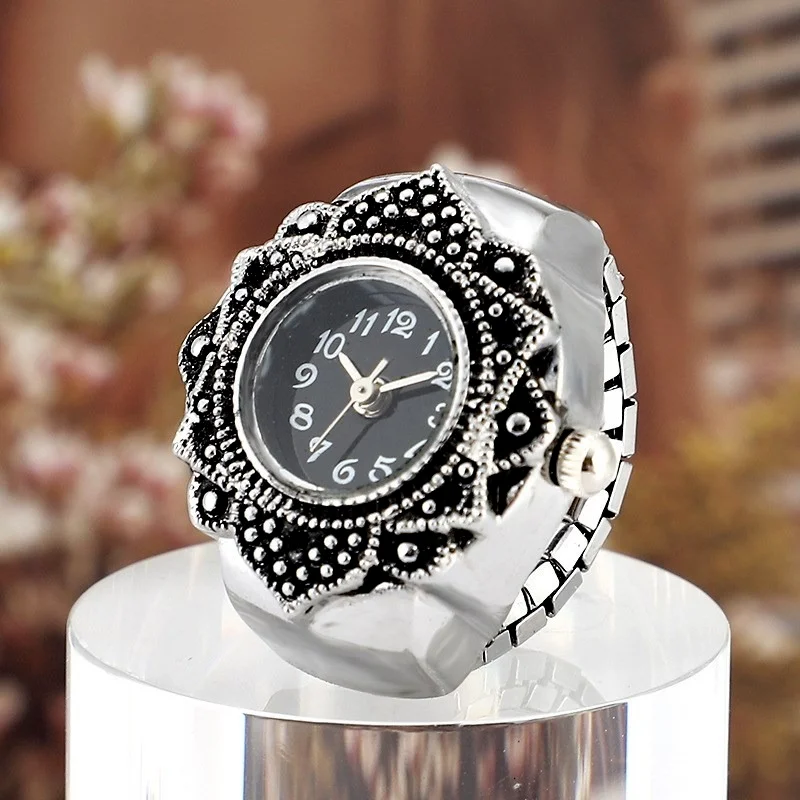 Silver Color Watch Ring | Women's Silver Watch | Digital Watch Women ...