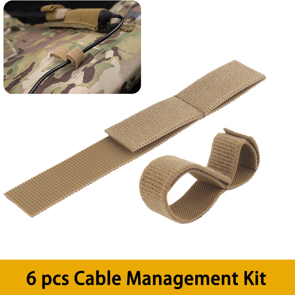 Tactical-Cable-Management-Kit-6pcs-PTT-Communication-Sort-Out-Antennas ...