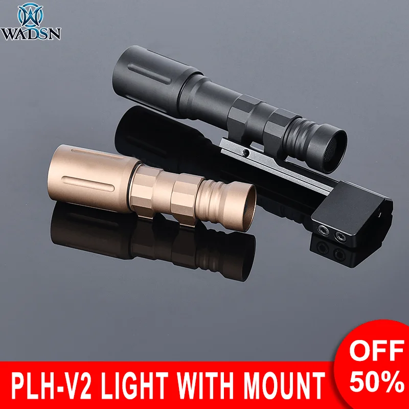 Wadsn-Airsoft-PLHv2-18650-Flashlight-18350-Tactical-ScoutLight-With ...