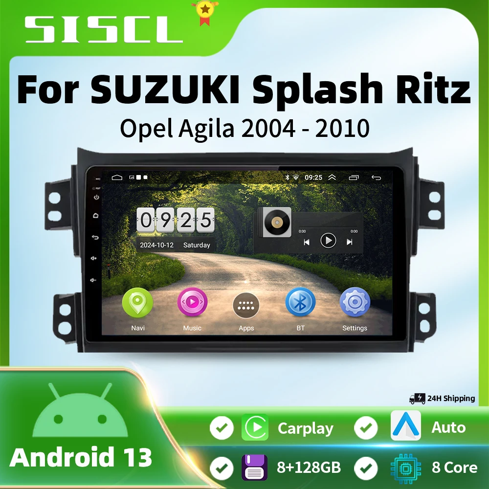For OPEL Agila SUZUKI Splash Ritz 2008-2014 Android Car Radio ...