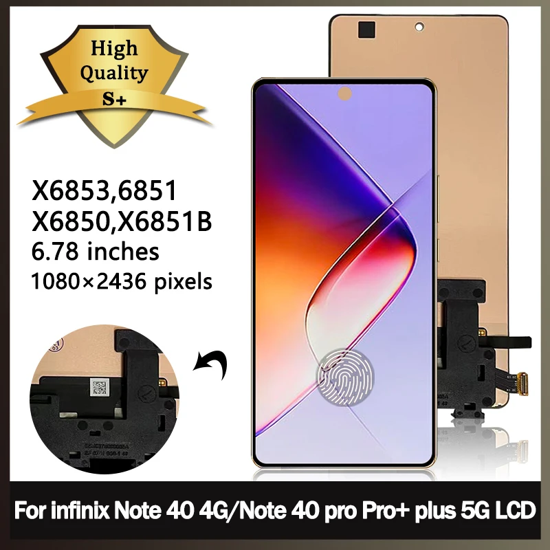 6-78-For-infinix-Note-40-Note-40-Pro-LCD-X6850-X6851-X6851B-X6853 ...