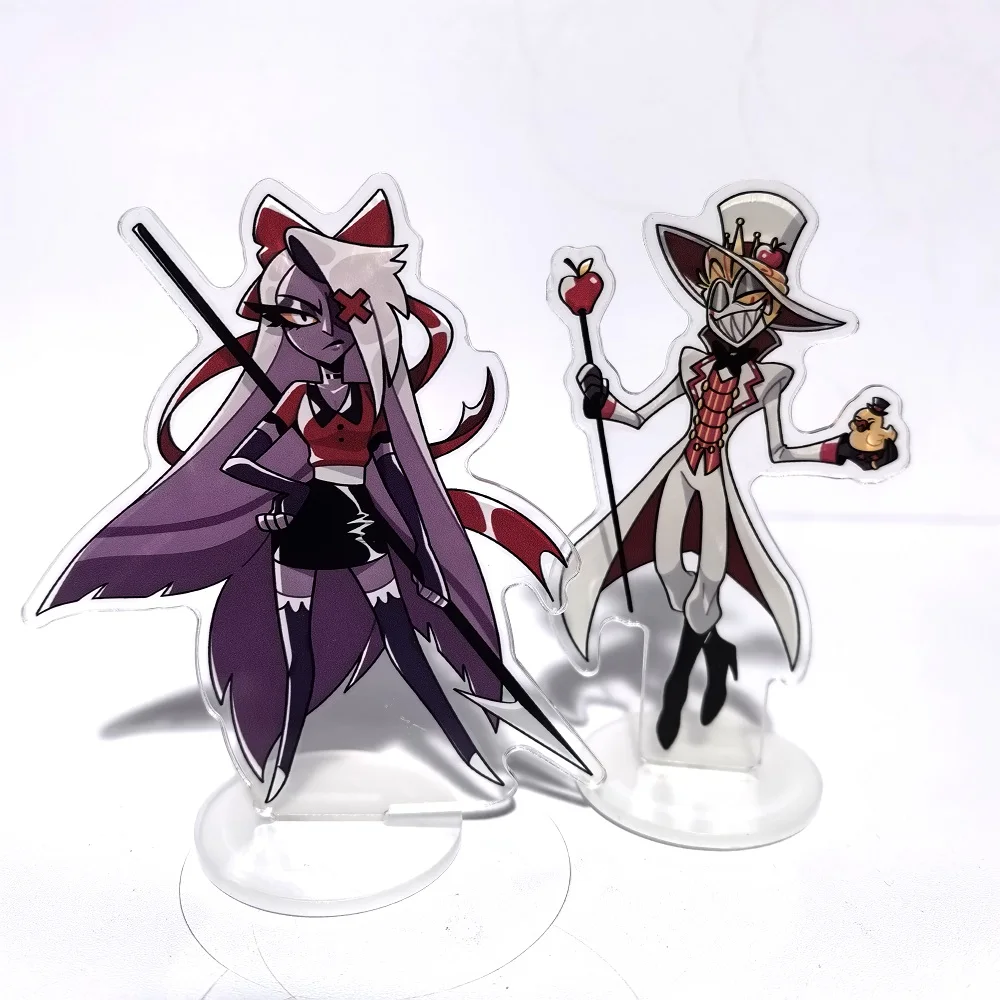 New 12CM Hazbin Charlie Morningstar Stand Acrylic Figures Vaggie ...