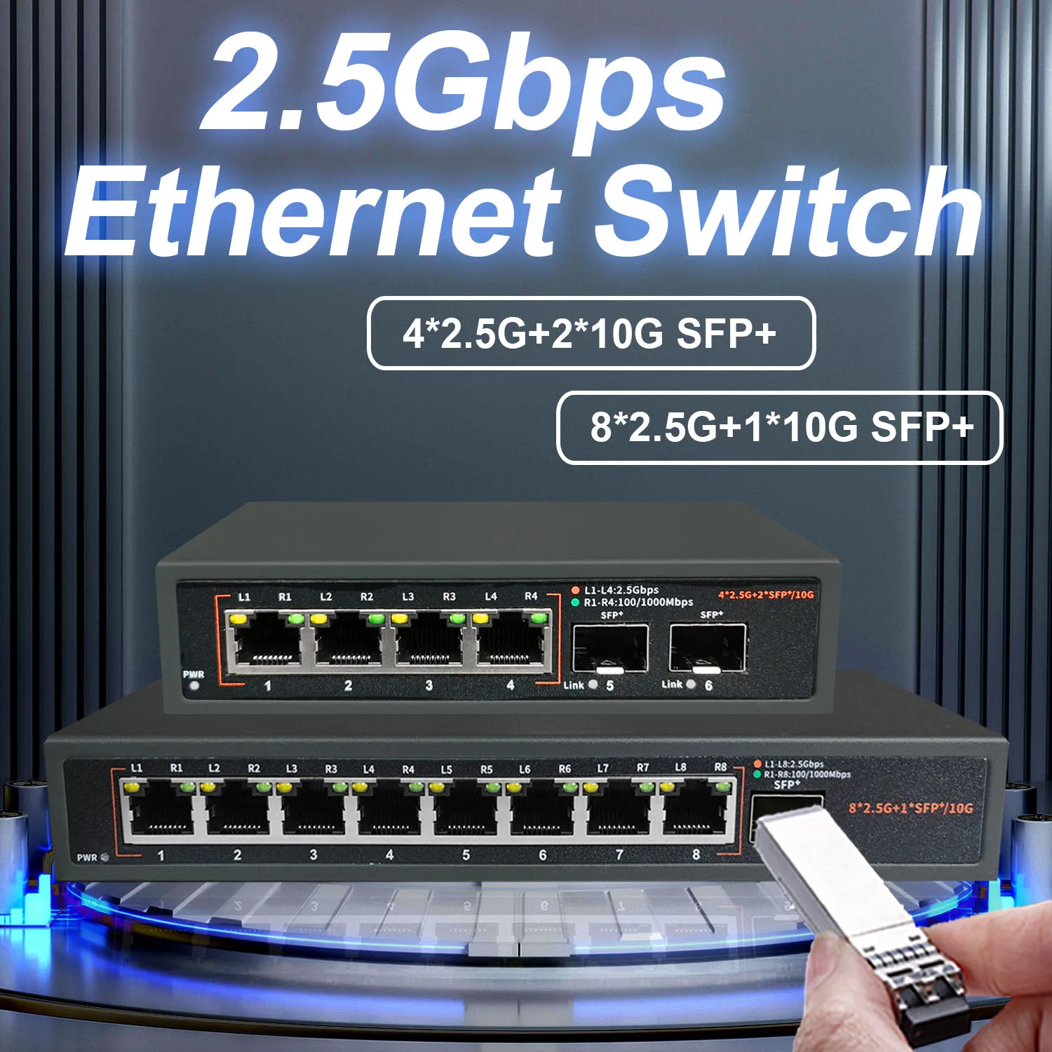 2-5G-Ethernet-Switch-4-Port-8-Port-Network-Switch-Unmanaged-LAN-Hub ...