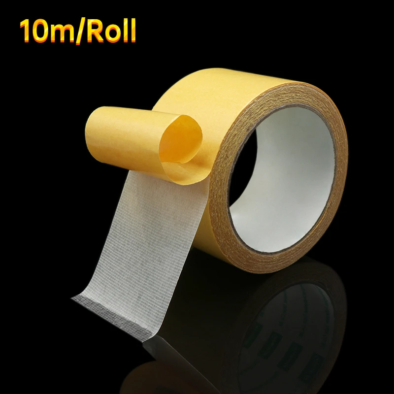 1-2-3-5-pcs-Double-Sided-Cloth-Base-Tape-Strong-Fixation-Translucent ...