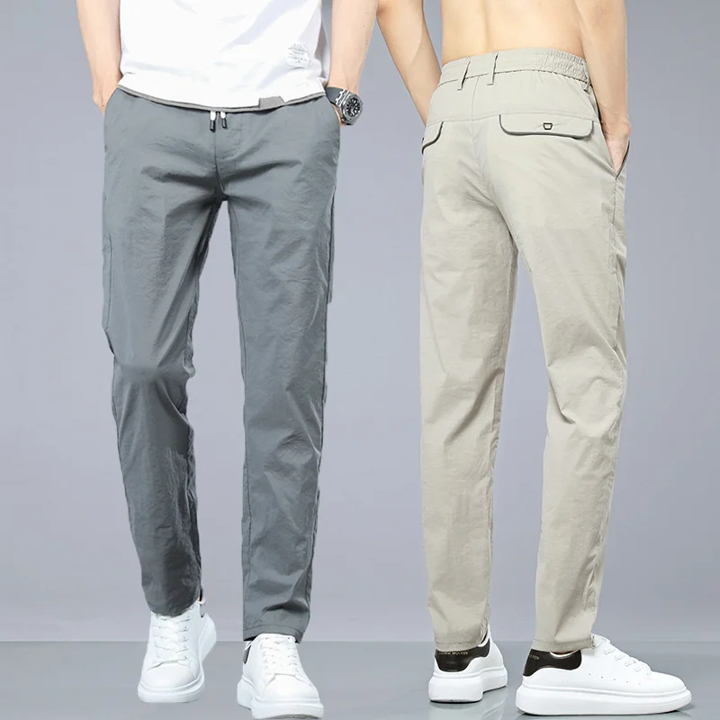 Classic Spring Summer Thin Men's Casual Pants New Business Straight ...