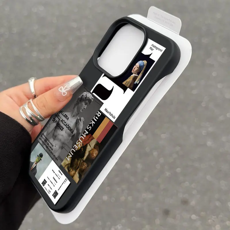 Minimalist Label For IPhone 16 Case Half Pack Phone Shell For IPhone 15 ...
