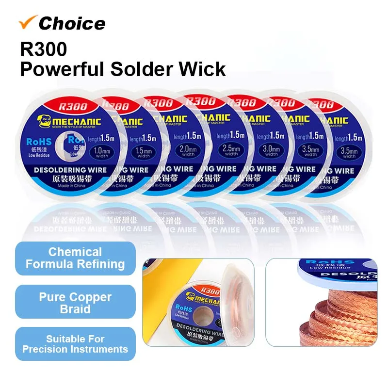 Mec-nico-Desoldering-Braid-Weld-Fio-Removedor-de-Solda-Fio-Wick-R300-1 ...