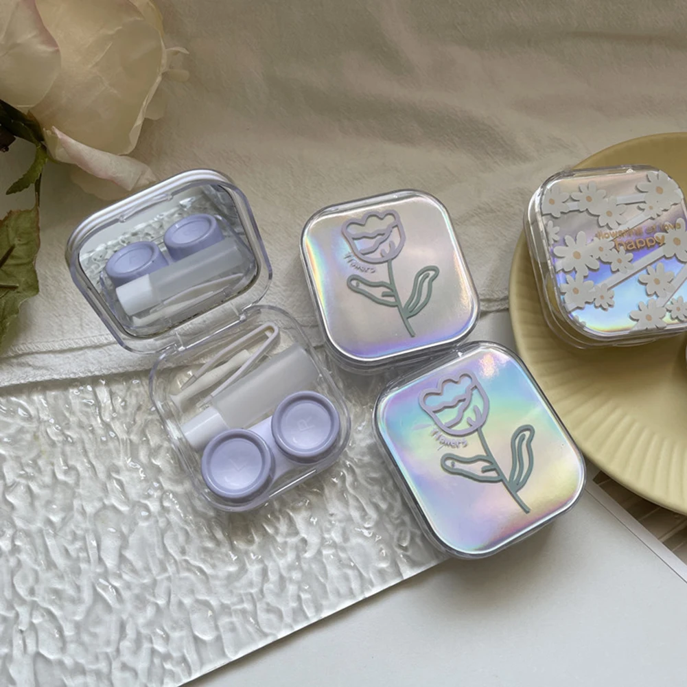 Laser-Cover-Contact-Lens-Case-Box-With-Mirror-INS-Colored-Lenses ...