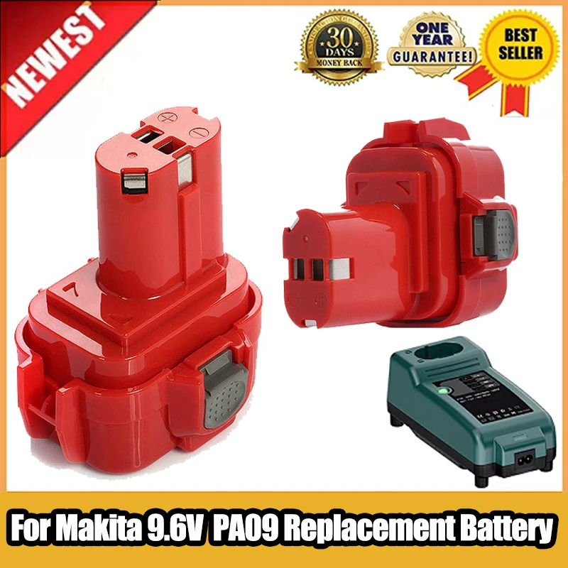 Makita PA09 3.5Ah 배터리 9120 9134 9135 9135A 9102 6207D 6222D 6261D 6207D 192595-8 192596-6 전동 공구 배터리