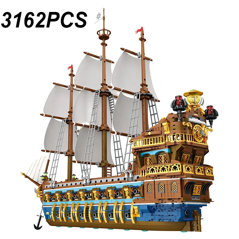3162PCS-Royal-Sunshine-Sailing-Ship-Building-Blocks-Sun-Pirate-Boat ...