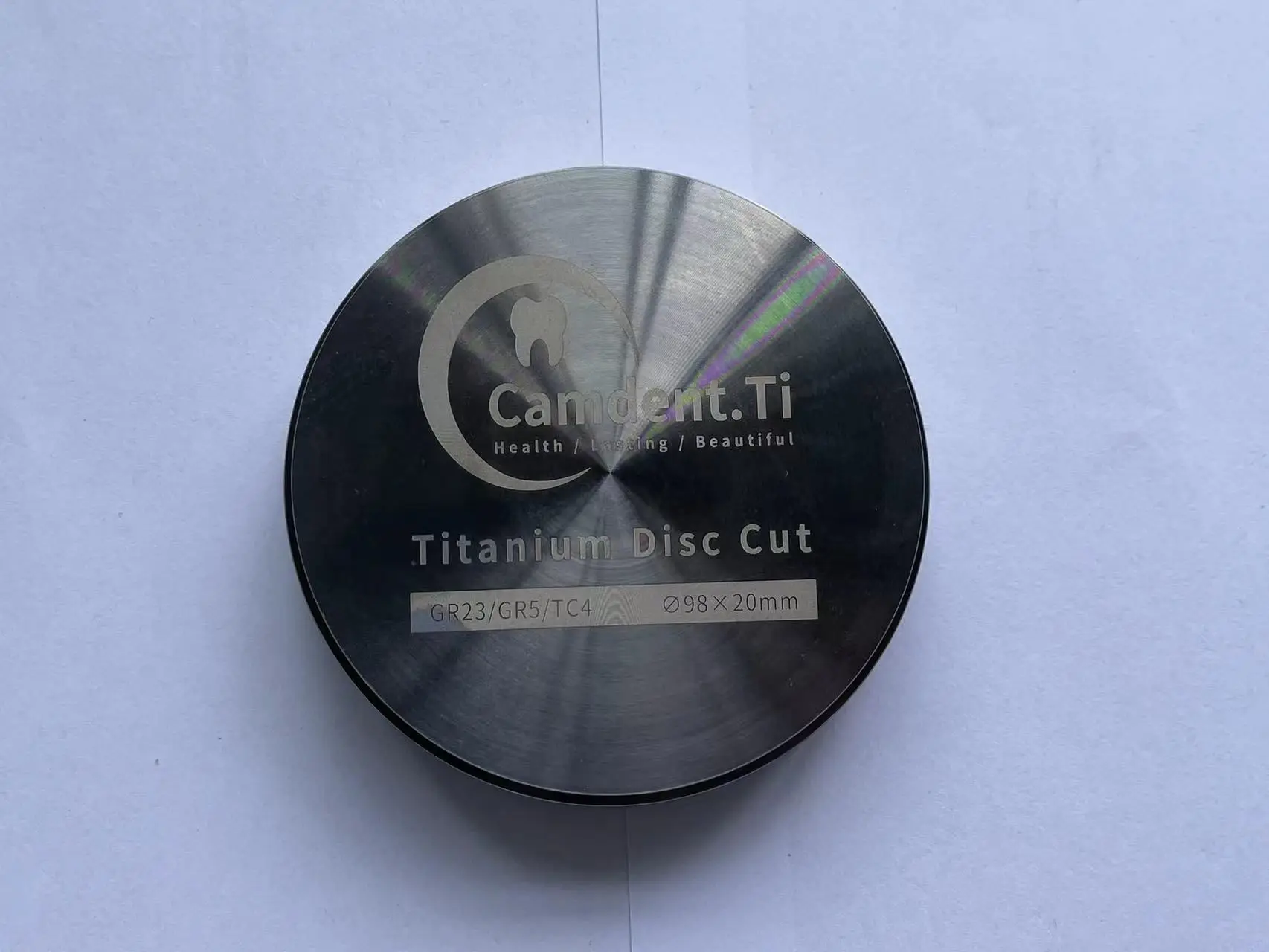 CAMDENT-98mm-GR2-TA2-Grade-Dental-Titanium-Disc-CAD-CAM-Titanium-Block ...