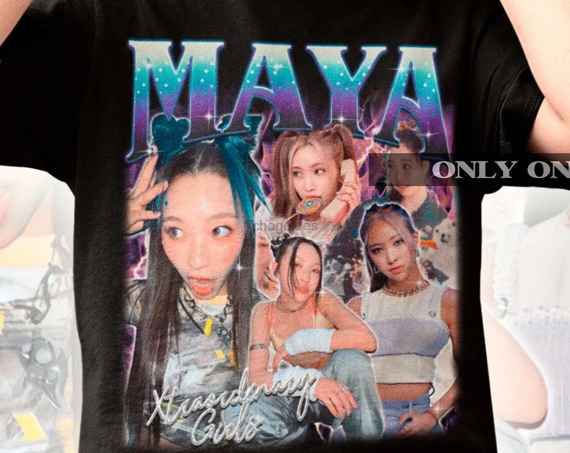 XG-Maya-Bootleg-Camiseta-dos-anos-90-Camiseta-retr-xg-kpop-Merch-Camisa ...