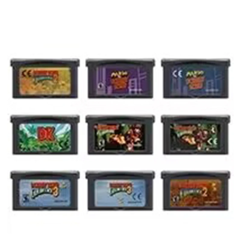 GBA-Game-Cartridge-32-Bit-Video-Game-Console-Card-Donkey-Kong-Series ...