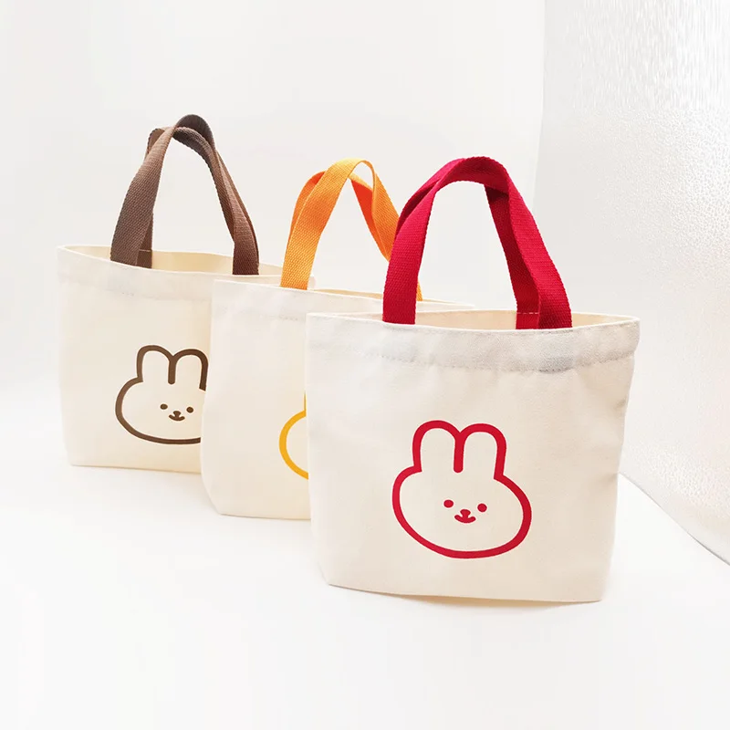 Portable-Canvas-Bag-Minimalist-Cartoon-Rabbit-Shopping-Bag-Women-Men ...