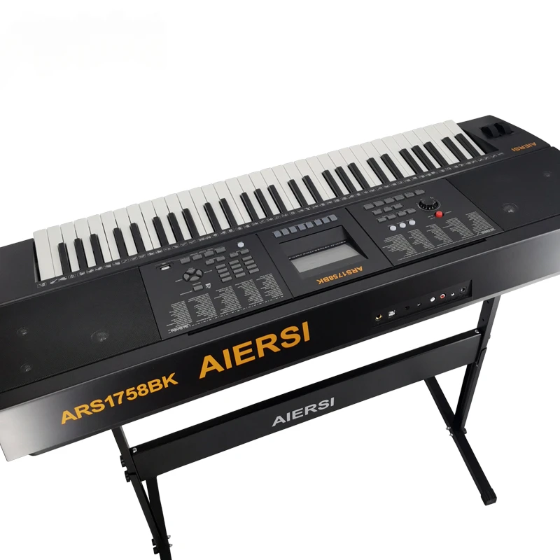 Professional-Electric-Piano-Double-Pulley-Keyboard-61-Keys-MIDI-USB ...