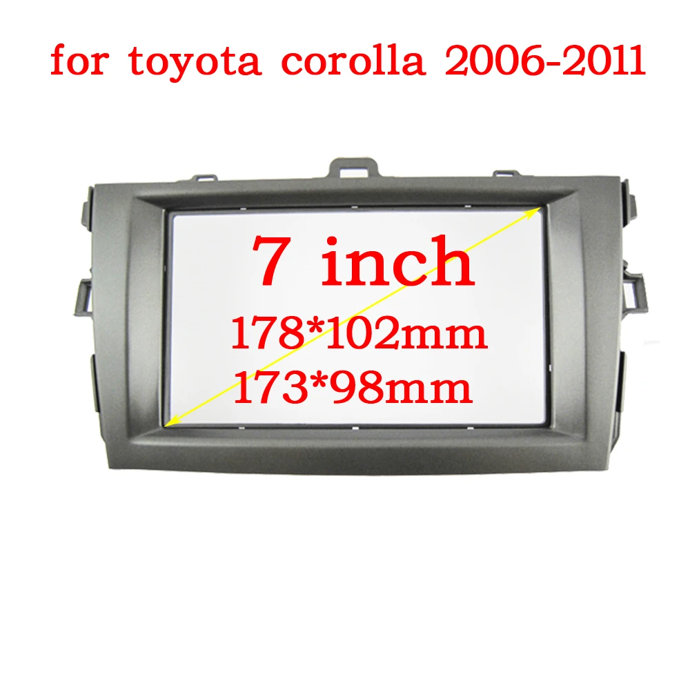 7 Inch Fascia For Toyota Corolla 2006 2011 Car Radio Android MP5 Player ...