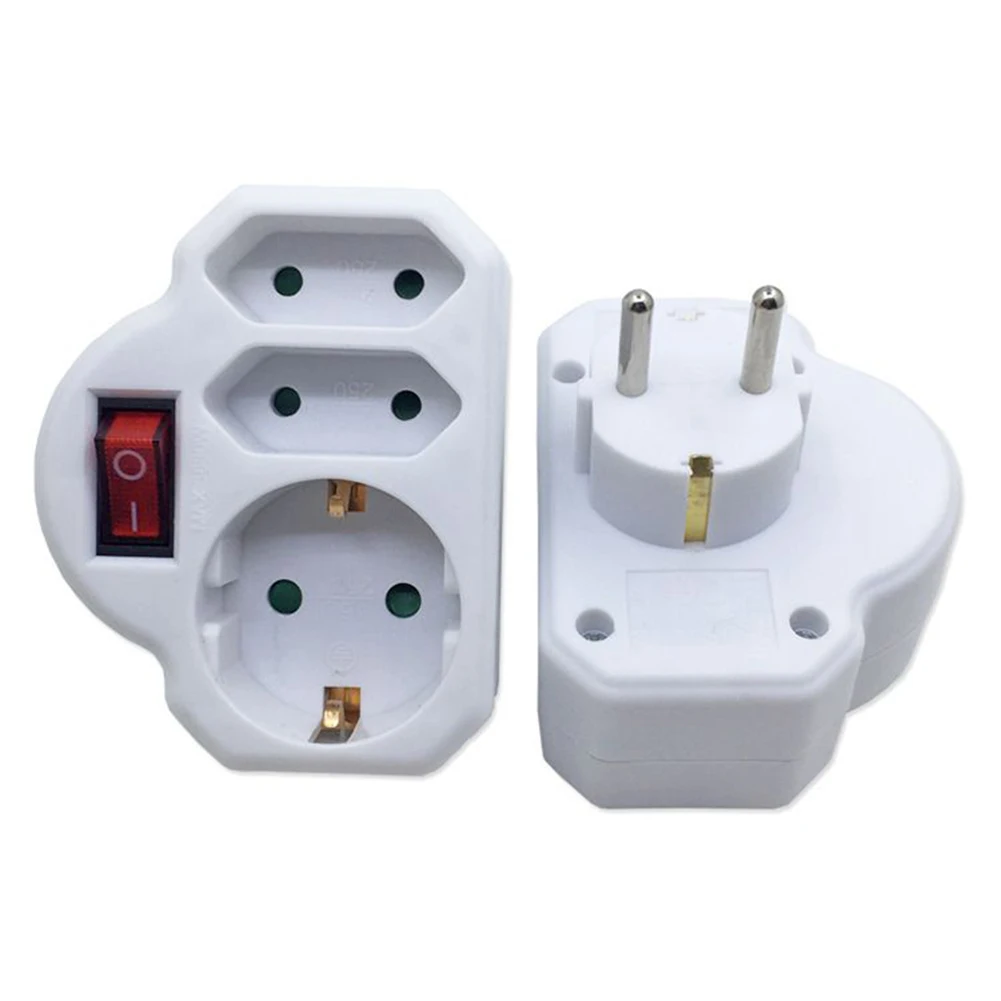 Multiple-Socket-Outlet-Strip-With-Switch-16A-250V-3-Way-Socket ...