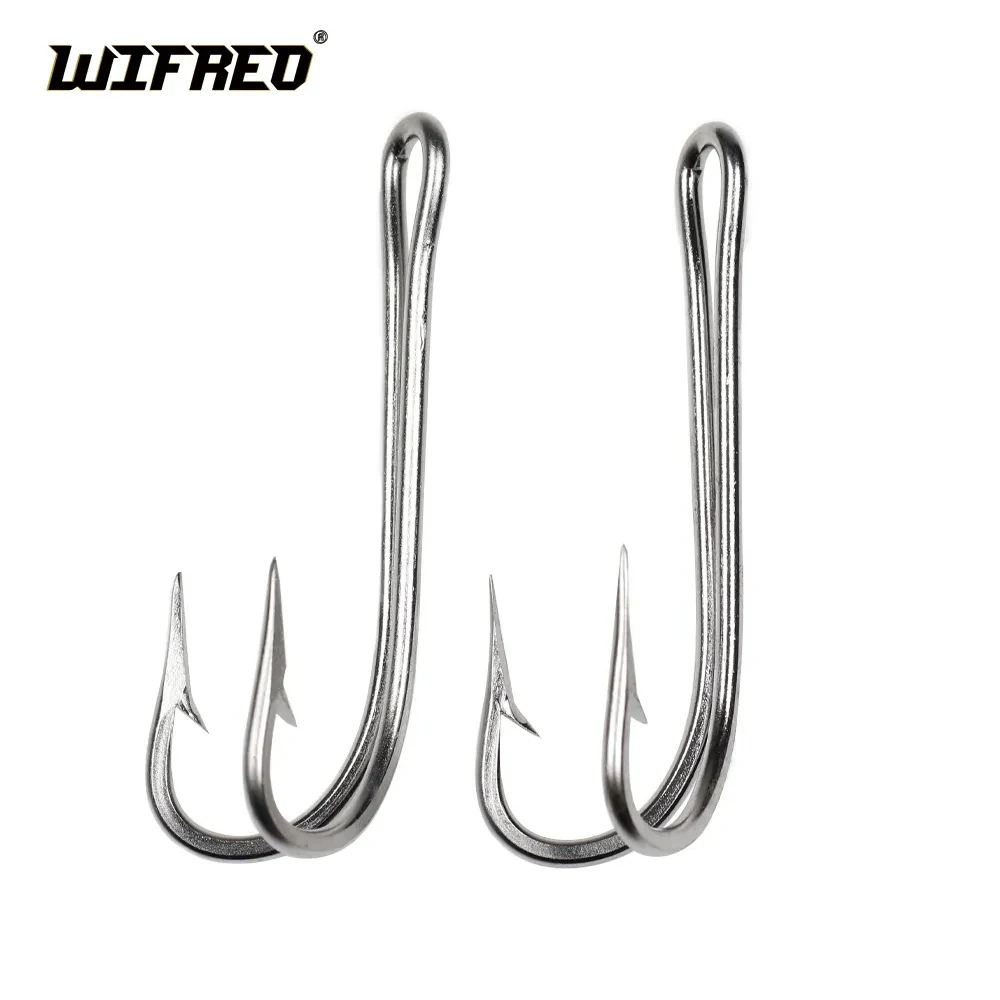 1pack #20-#28 Saltwater Fishing Double Hooks Stainless Steel Ray Frog ...