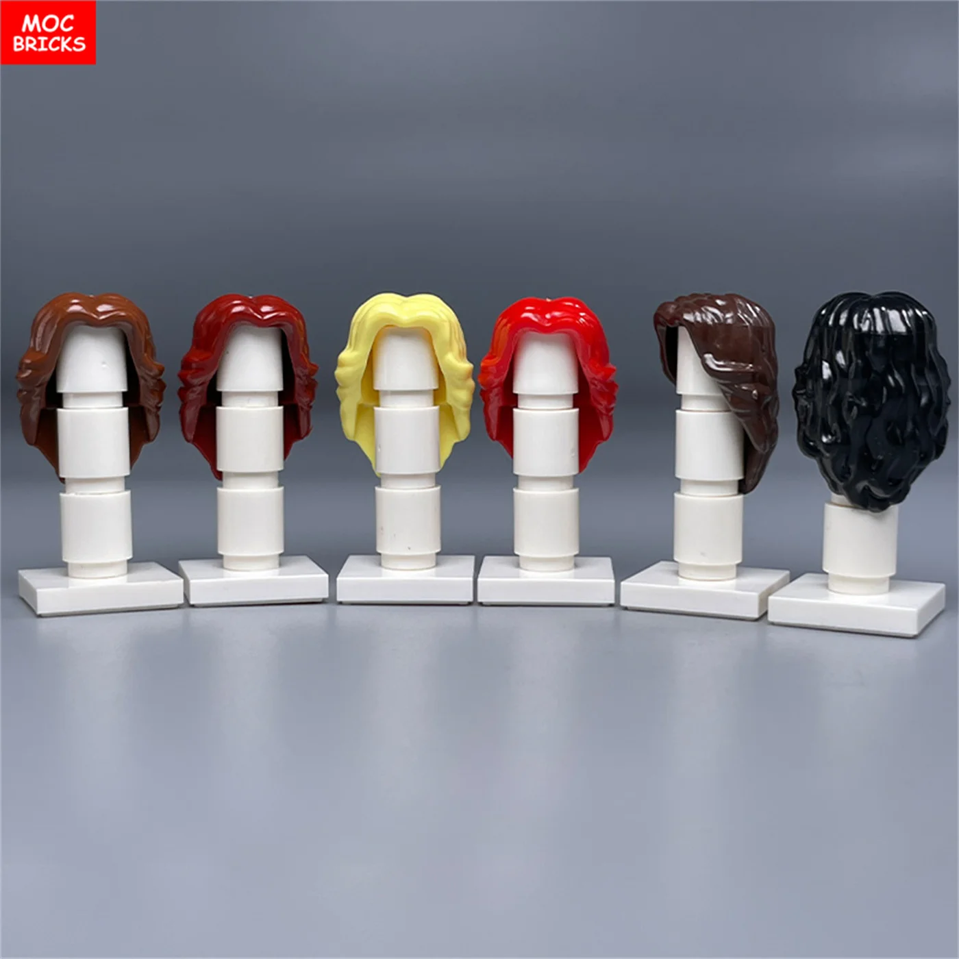 10pcs-MOC-Bricks-1015-1101-Female-Long-Hairs-Ponytail-Woman-Girl-Head ...