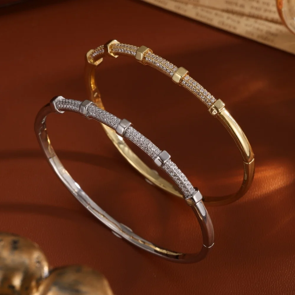 Uilz Exquisite Rhinestone Bracelets Bangles For Women Men Fashion ...