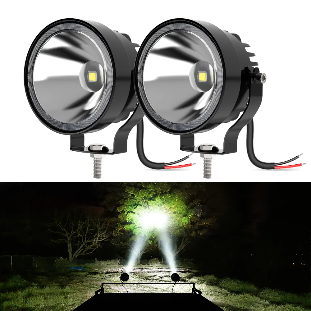 NAOEVO 2pcs 4 Inch Led Work Light Spotlight 4x4 Offroad 60W 14000lm ...