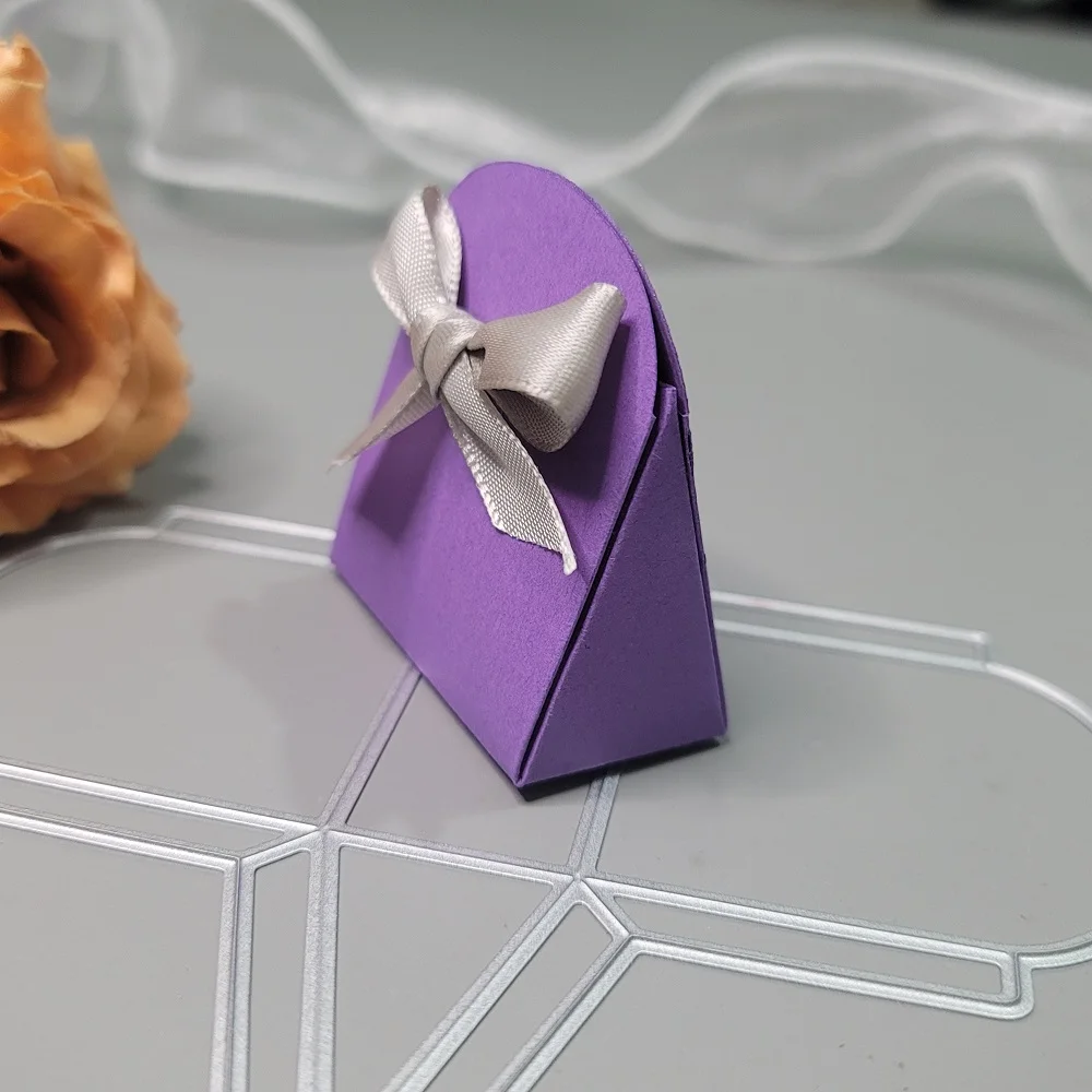 Box Bag Cutting Dies Scrapbook Embossing Craft Die Cut Manual Production Blade Punch Stencils ...