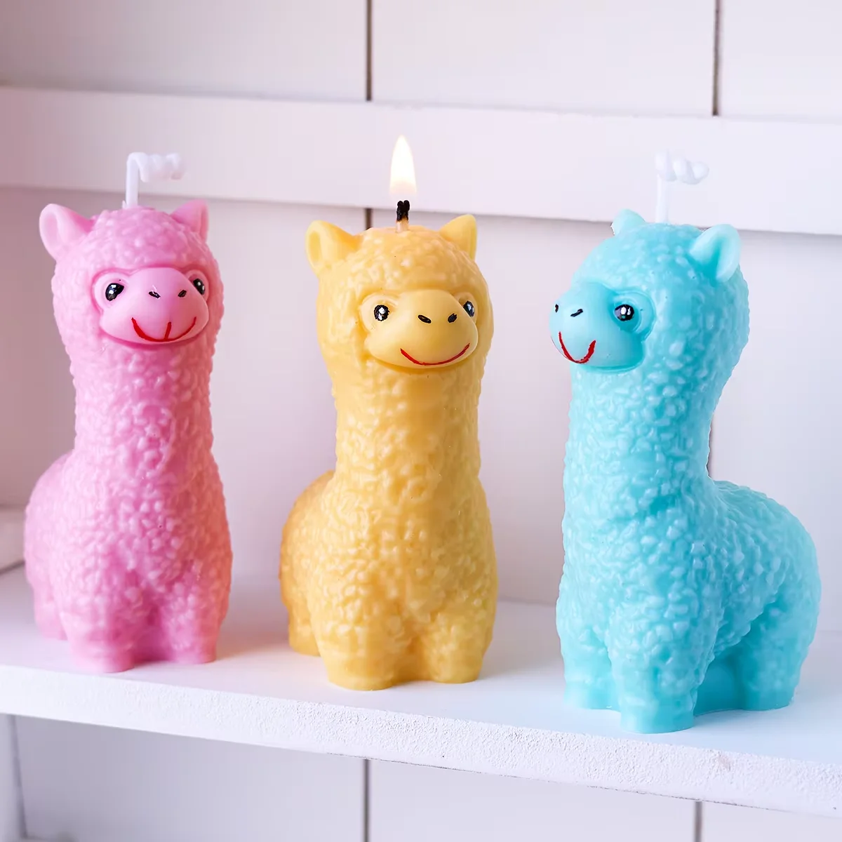 Cute Alpaca Silicone Mold for DIY Clay Resin Handicrafts And Scented ...