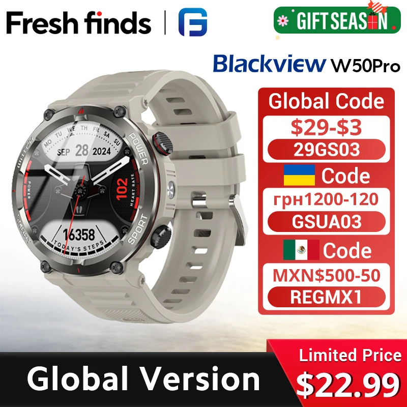 Estreno-mundial-Blackview-W50-Pro-Smartwatch-resistente-Pantalla-de-1 ...