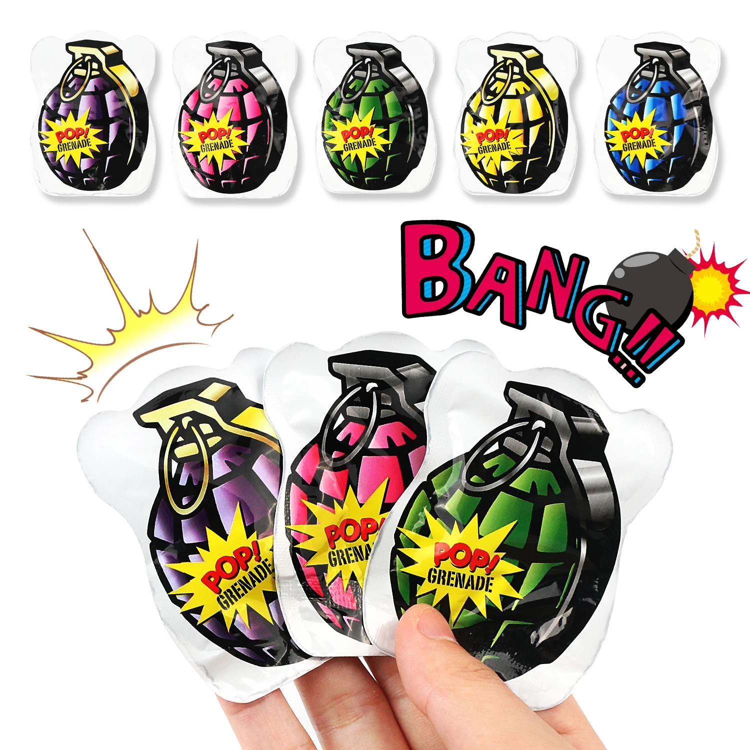 Automatic-inflatable-grenade-small-explosive-bag-novel-prank-toy-self ...