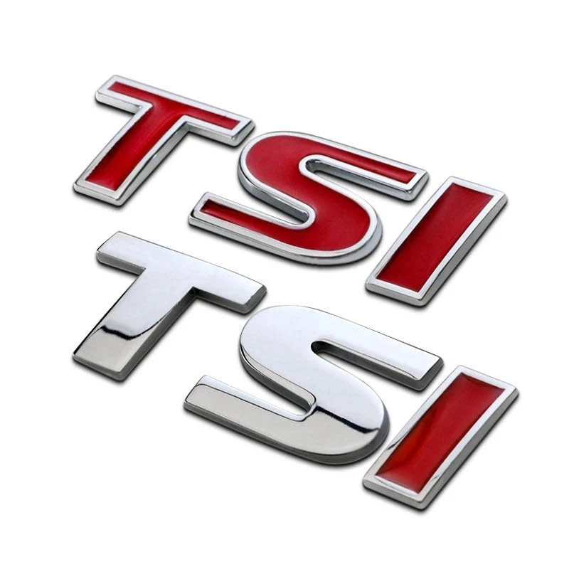Logotipo de Metal 3d con letras TSI, emblema de coche para Volkswagen ...