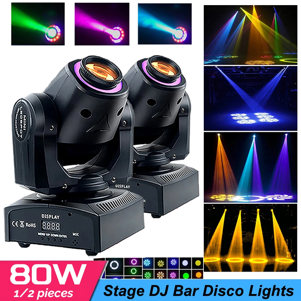 Led-Lights-Party-Dj-Disco-Schudden-Hoofd-Flitser-1-2Pc-80W-Moving-Head ...