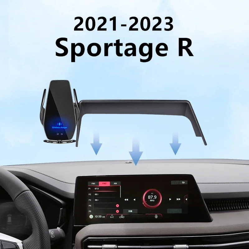 For-2021-2023-KIA-Sportage-R-Car-Screen-Phone-Holder-Wireless-Charger-Navigation-Modification ...