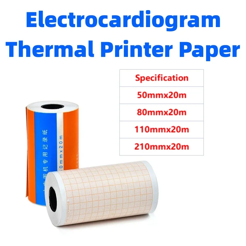 50mm*20m/80mm*20/110mm*20m /210mm Electrocardiograph Thermal Printer ...