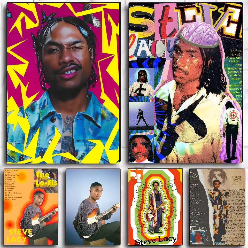 American Singer S-Steve Lacy Poster Self-adhesive Art Waterproof Paper ...