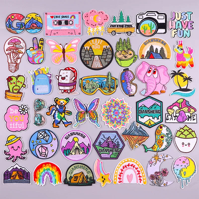 Cartoon-Outdoor-Embroidery-Patch-Iron-On-Patches-For-Clothing ...