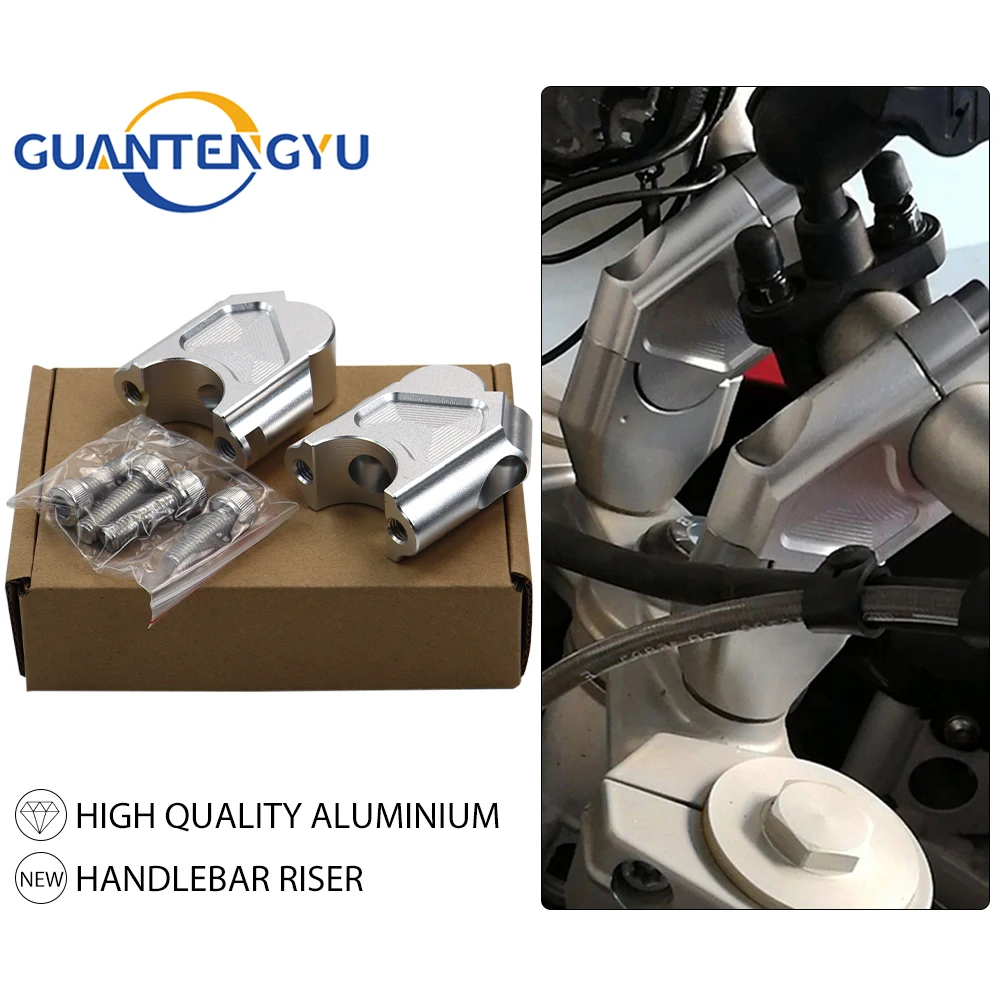 Handlebar-Riser-28mm-Handle-Bar-Height-Rise-Joined-Kit-Fit-For-BMW ...